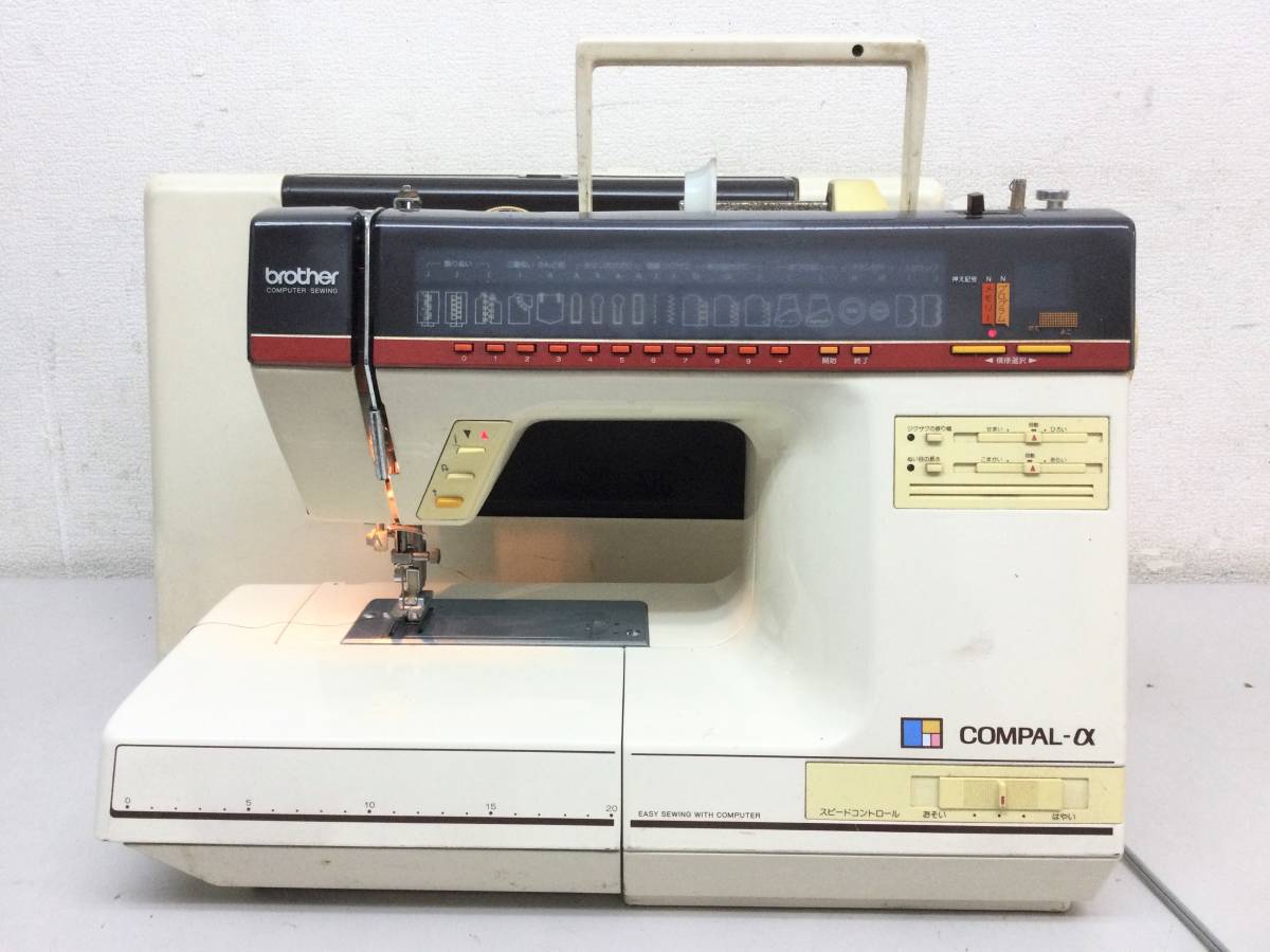 brother ブラザー ミシン COMPAL-α コンパル ハンドクラフト 手工芸 レトロ ジャンク(ブラザー)｜売買されたオークション情報 ...