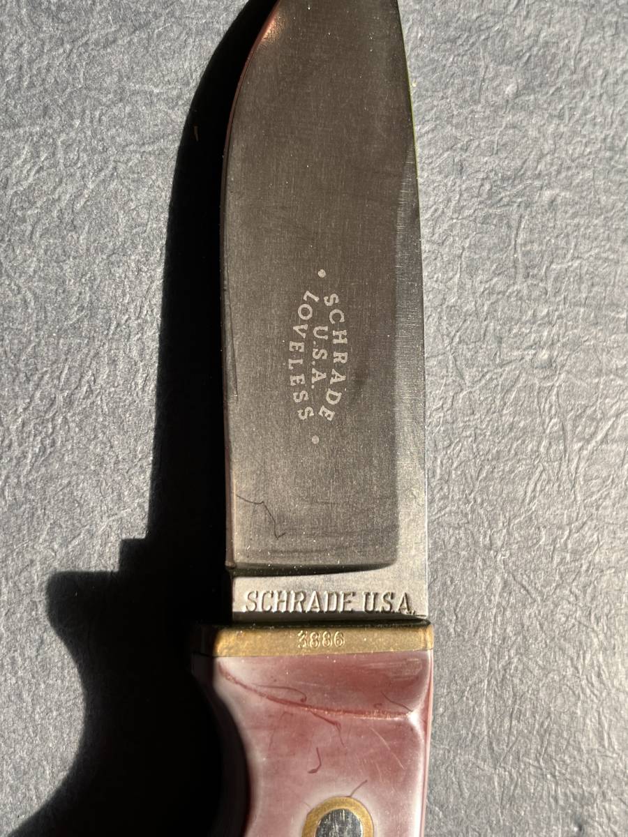 SCHRADE Loveless U.S.A シュレード ラブレス ハンター シリアル No.3886(ハンティングナイフ、狩猟刀)｜売買されたオークション情報、yahooの商品情報を ...