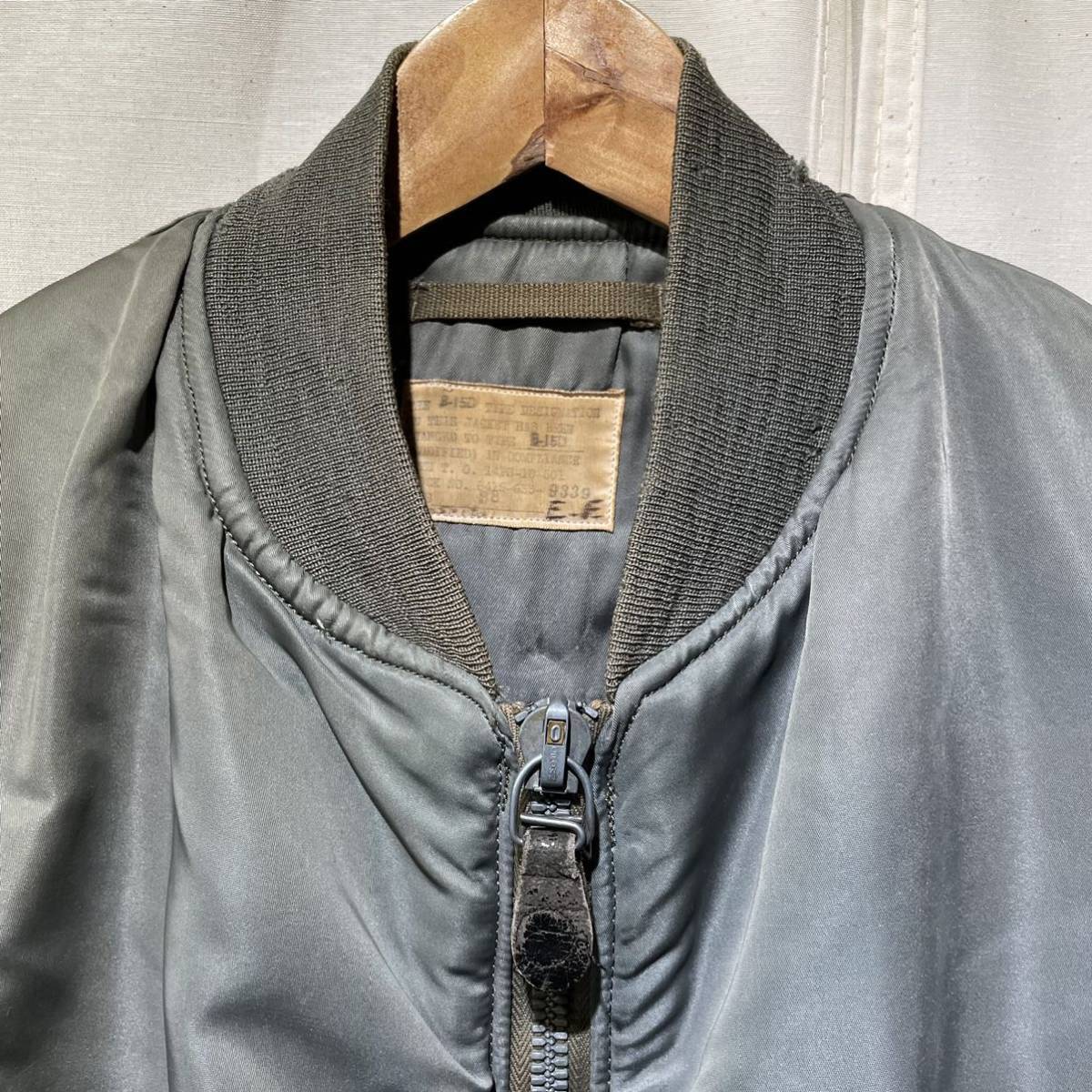 50s B-15D MOD フライトジャケット 38 ヴィンテージ 米軍実物 USA製 USAF ミリタリー / ARMY NAVY MA-1 ...