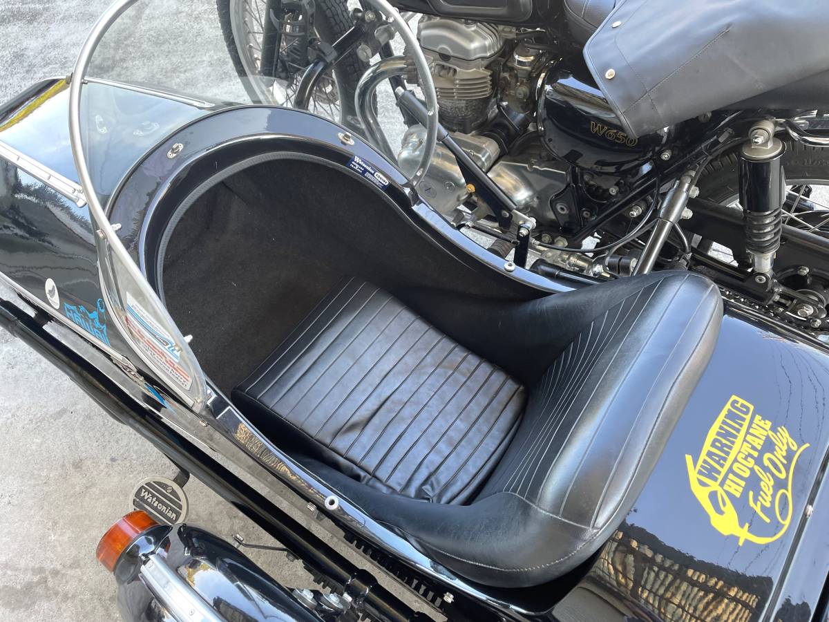動画 W650 サイドカー 車検R5.7 実動書付 3人乗り ワトソニアン GP ジュビリー EJ650A(401cc-750cc)｜売買され ...