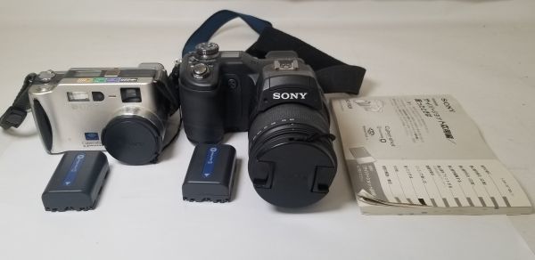 未点検 未清掃 SONY Cyber-shot DSC-S70 / DSC-F828 デジタルカメラ デジカメ ソニー 2台セット(ソニー ...