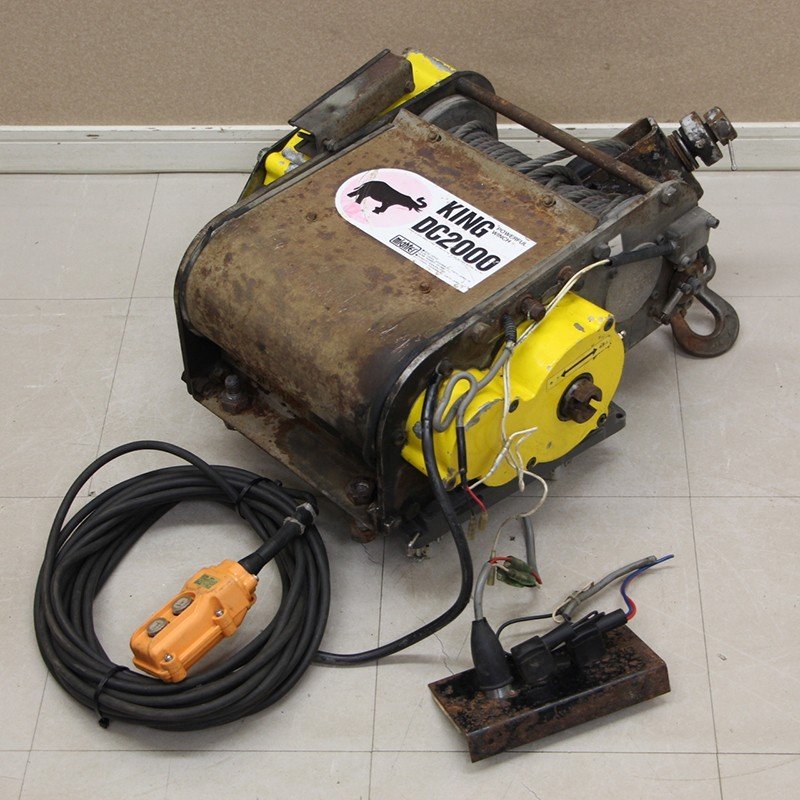 KING DC2000 パワフルウインチ 電動ウィンチ 2t 2000kg オカモト(電動工具)｜売買されたオークション情報、yahooの商品情報をアーカイブ公開 - オークファン ...