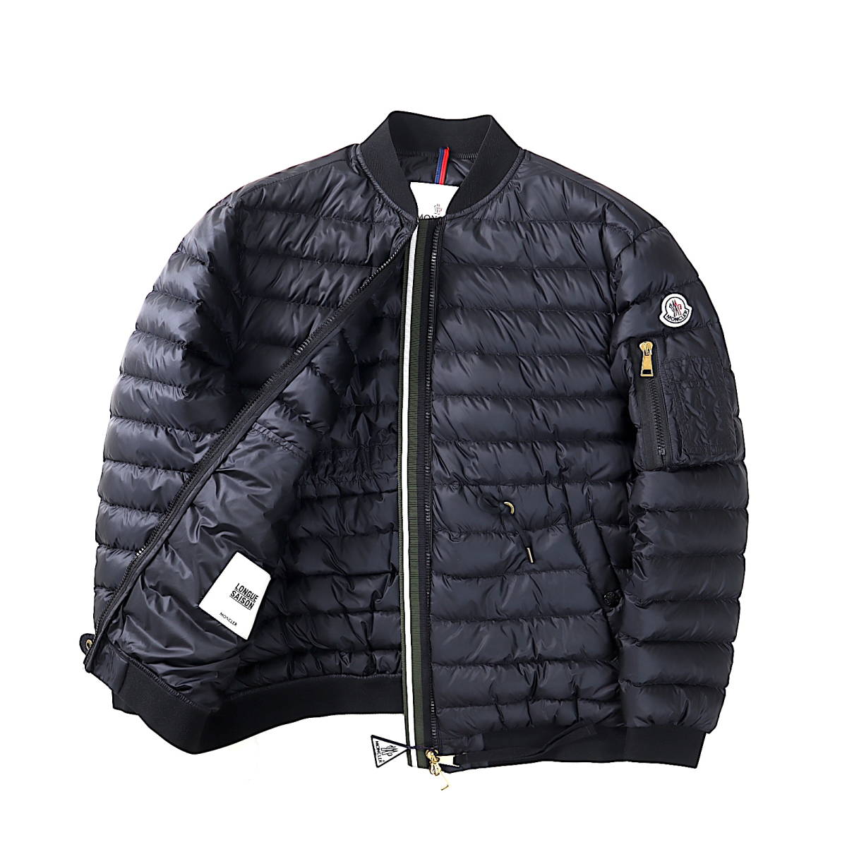 モンクレール MONCLER 367K ダウンジャケット 三角タグ付き ナイロン ブラック(2)｜売買されたオークション情報、yahooの商品 ...