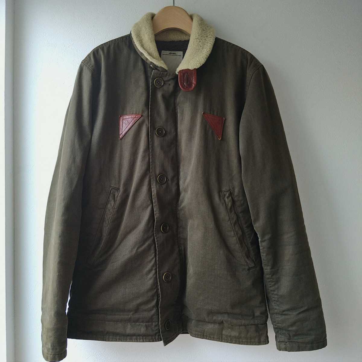 初期 visvim DECKHAND JACKET OLIVE sizeM VS0001576 N-1デッキジャケットムートン牛革(ジャケット、上着)｜売買されたオークション情報、yahooの ...