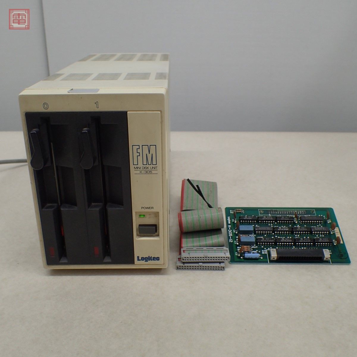 FM-7 Logitec ミニディスクユニット K-305FM + インターフェースカード K-305-12 + 接続ケーブル まとめて3点セット 動作未確認 20(その他)｜売買された ...