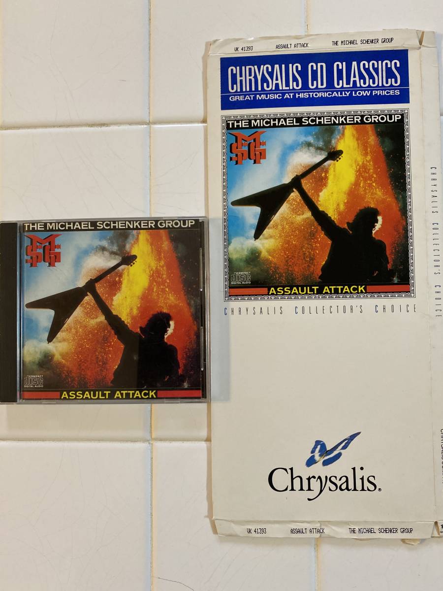 UK盤紙製トールケース付CD／Michael Schenker Group／Assault Attack／マイケル シェンカー／黙示録 ...