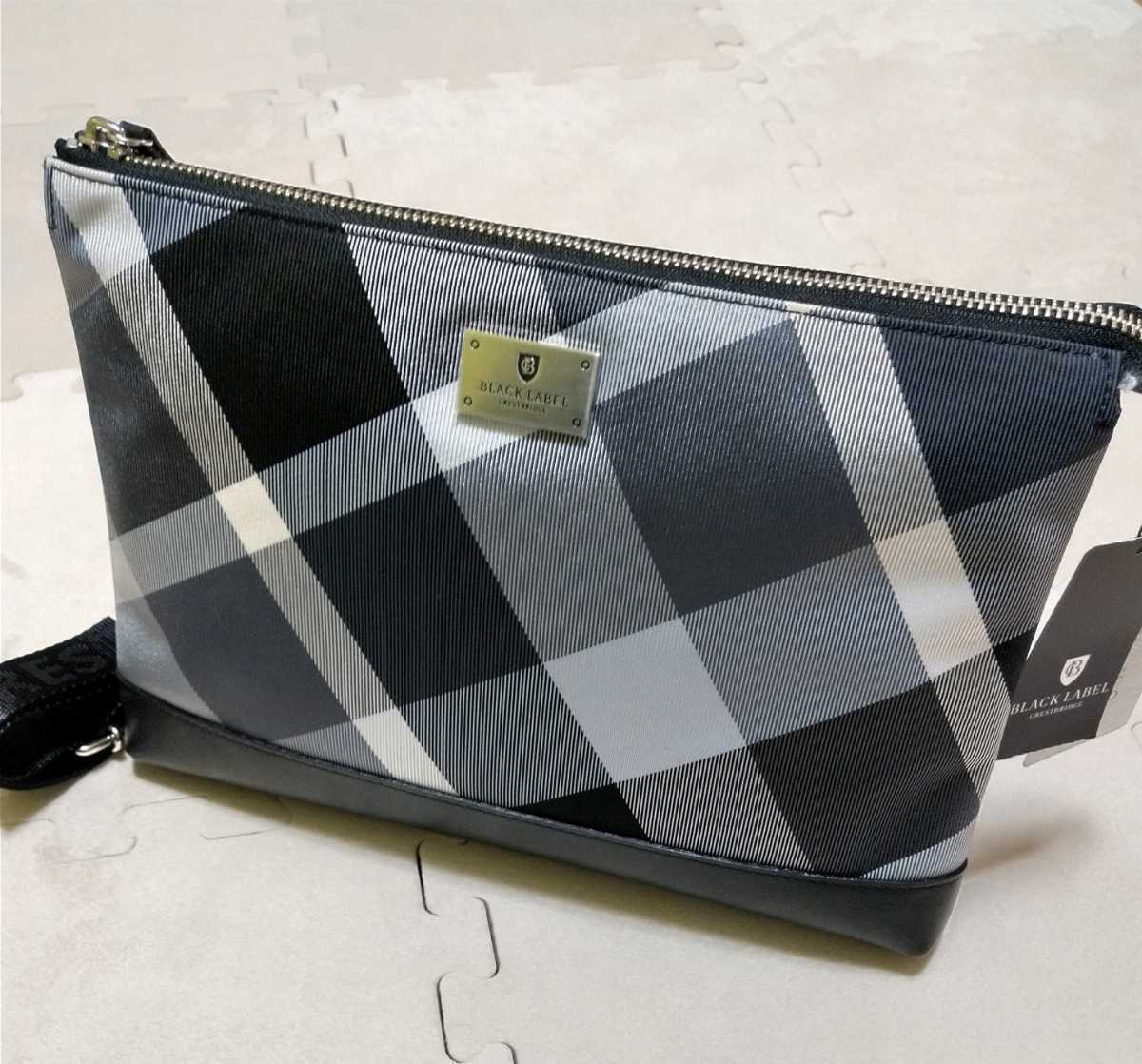 タグ付き BLACK LABEL CRESTBRIDGE ブラックレーベル クレストブリッジ ショルダーバッグ チェック(ショルダーバッグ ...