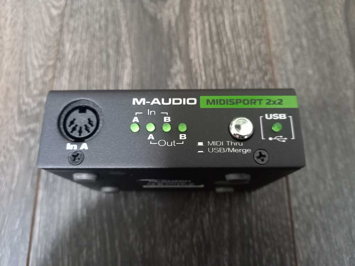 1円スタート M-AUDIO MIDISPORT 2×2 anniversary edition 入出力USBバス電源駆動MIDI ...