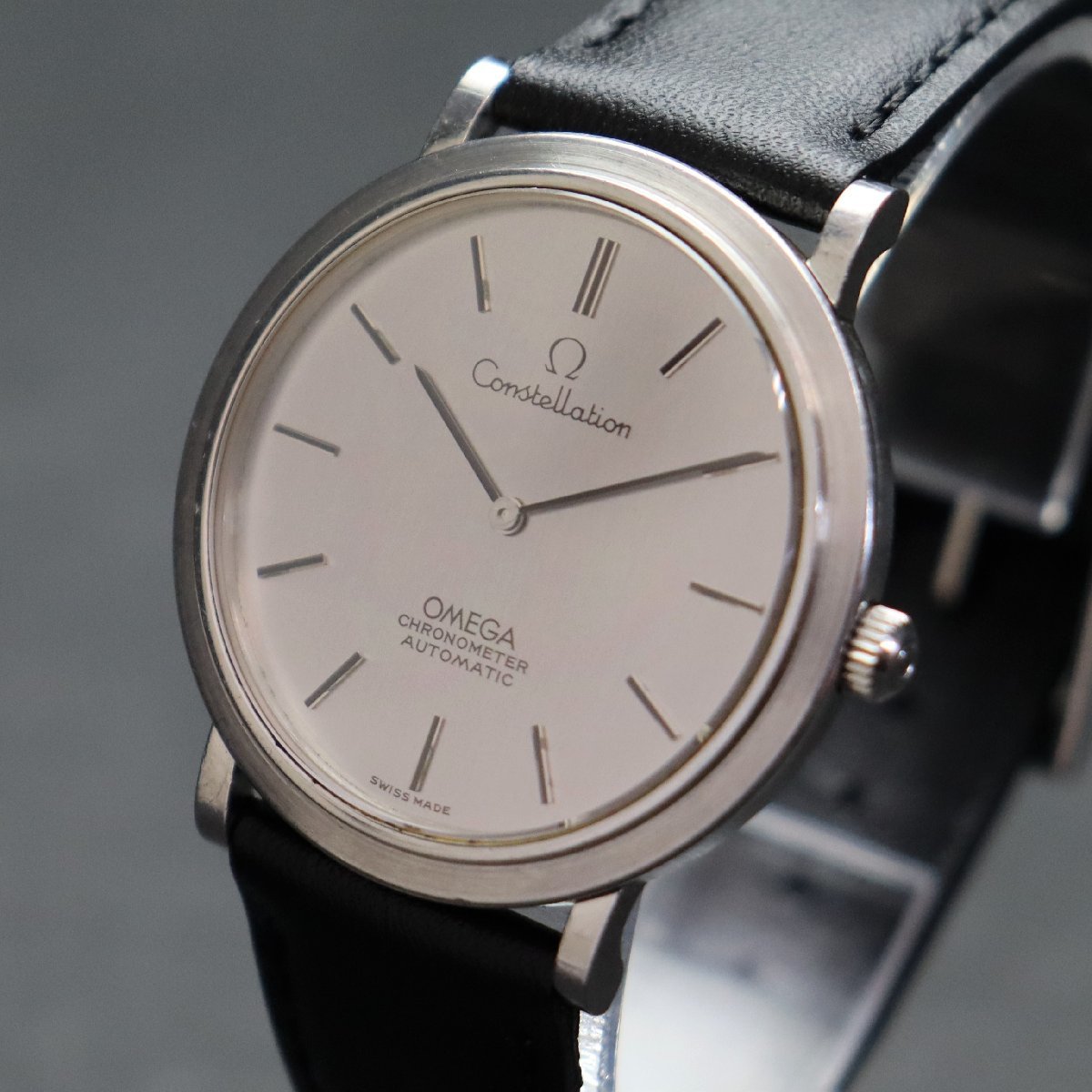 OMEGA オメガ コンステレーション クロノメーター Ref.1570001 Cal.712 自動巻 シルバー文字盤 1972年 ベルト ...