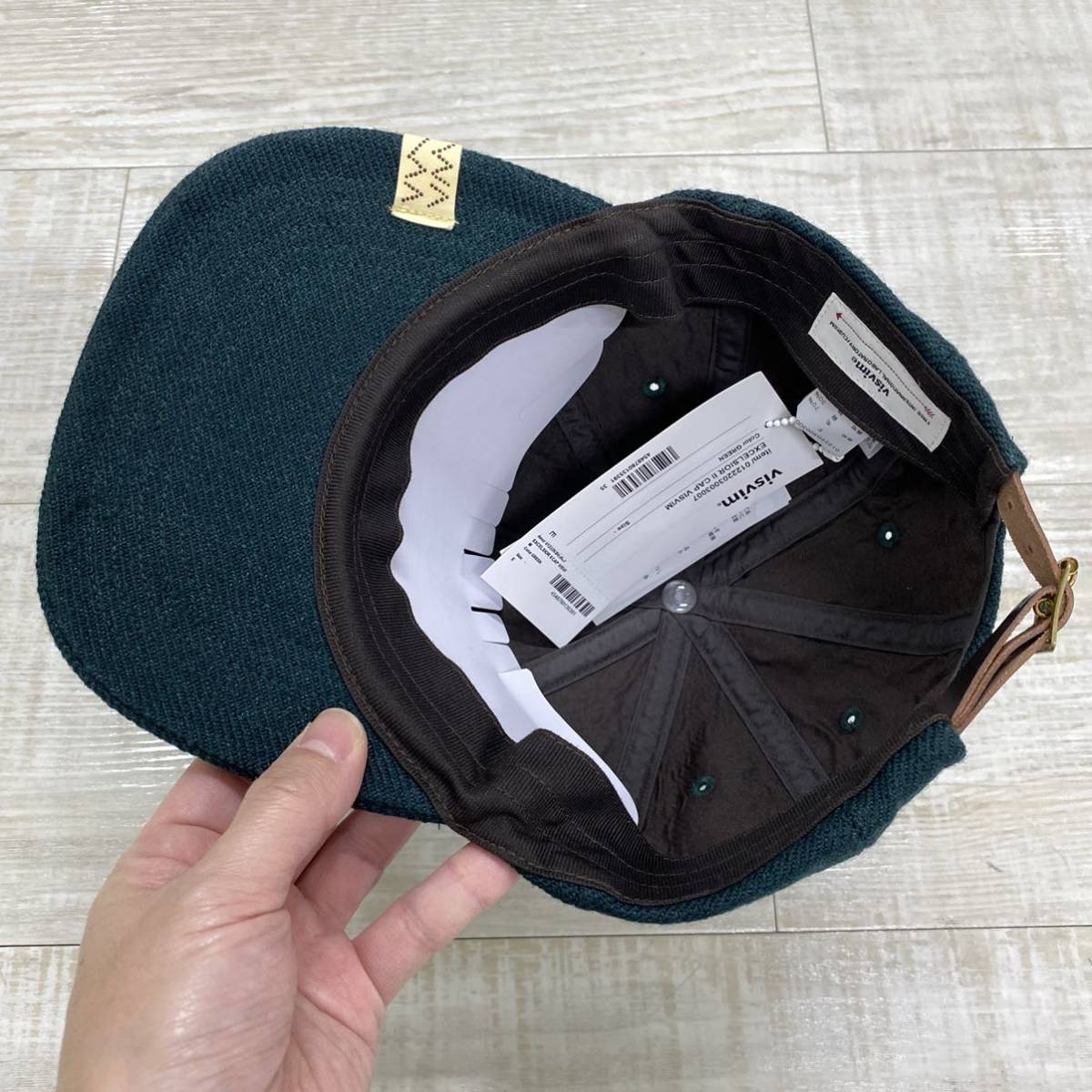 22aw VISVIM EXCELSIOR II CAP VISVIM ビズビム ヴィズヴィム キャップ ロゴ 刺繍 帽子 GREEN グリーン サイズ FREE 0122203003007 ...