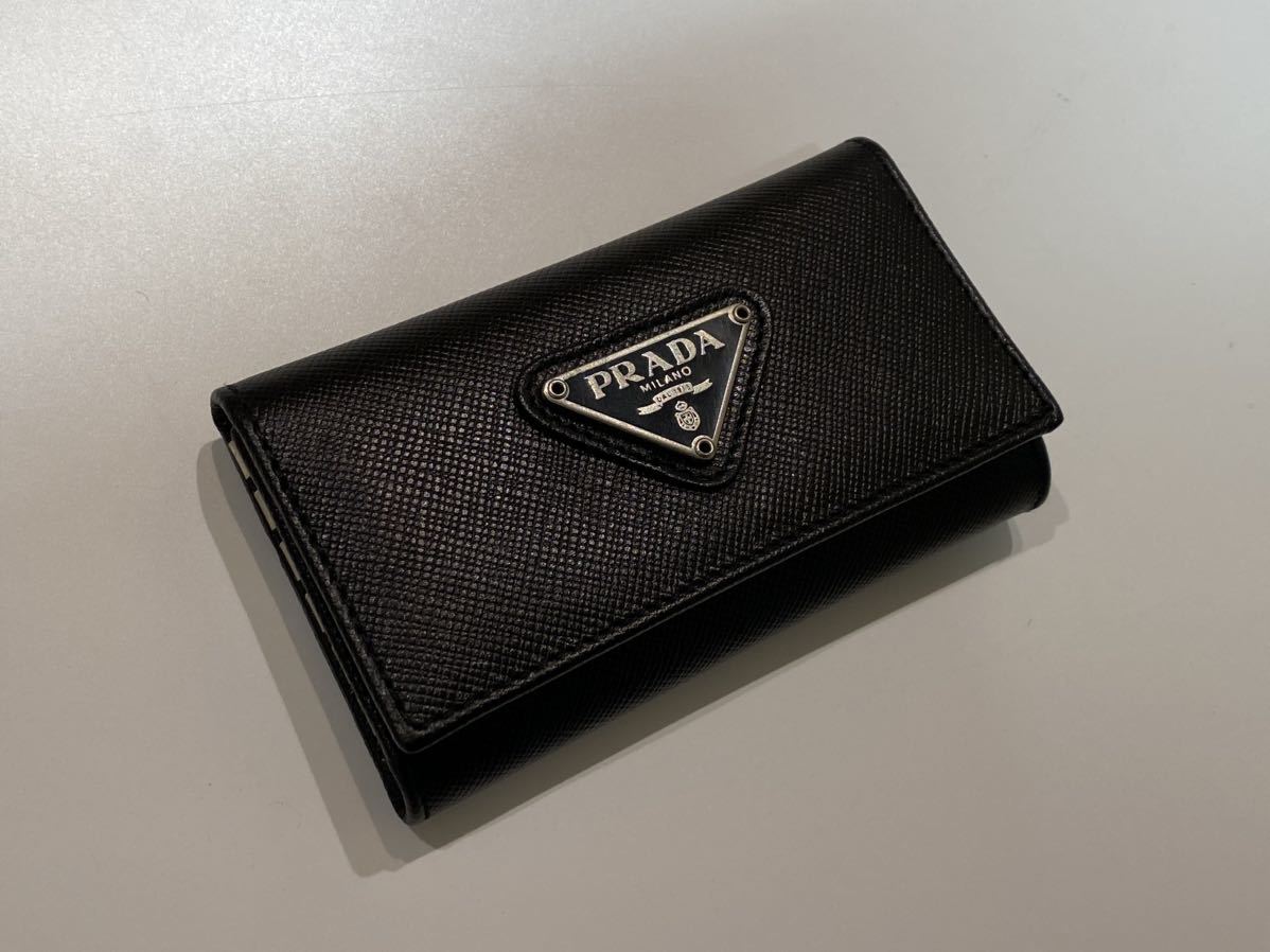 正規品 品PRADA プラダ サフィアーノ 6連キーケース M222A ブラック 本物(その他)｜売買されたオークション情報、yahooの商品 ...