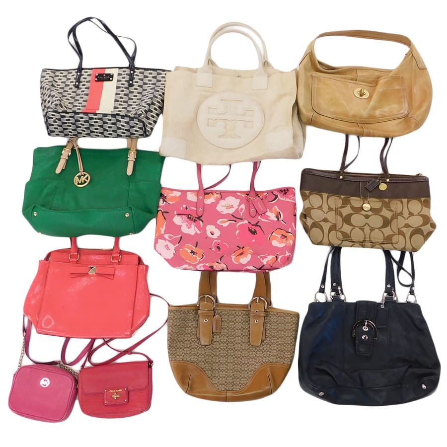 1円 コーチなど 11点まとめ COACH MICHAEL KORS Kate Spade Tory Burch COLE HAAN E ...