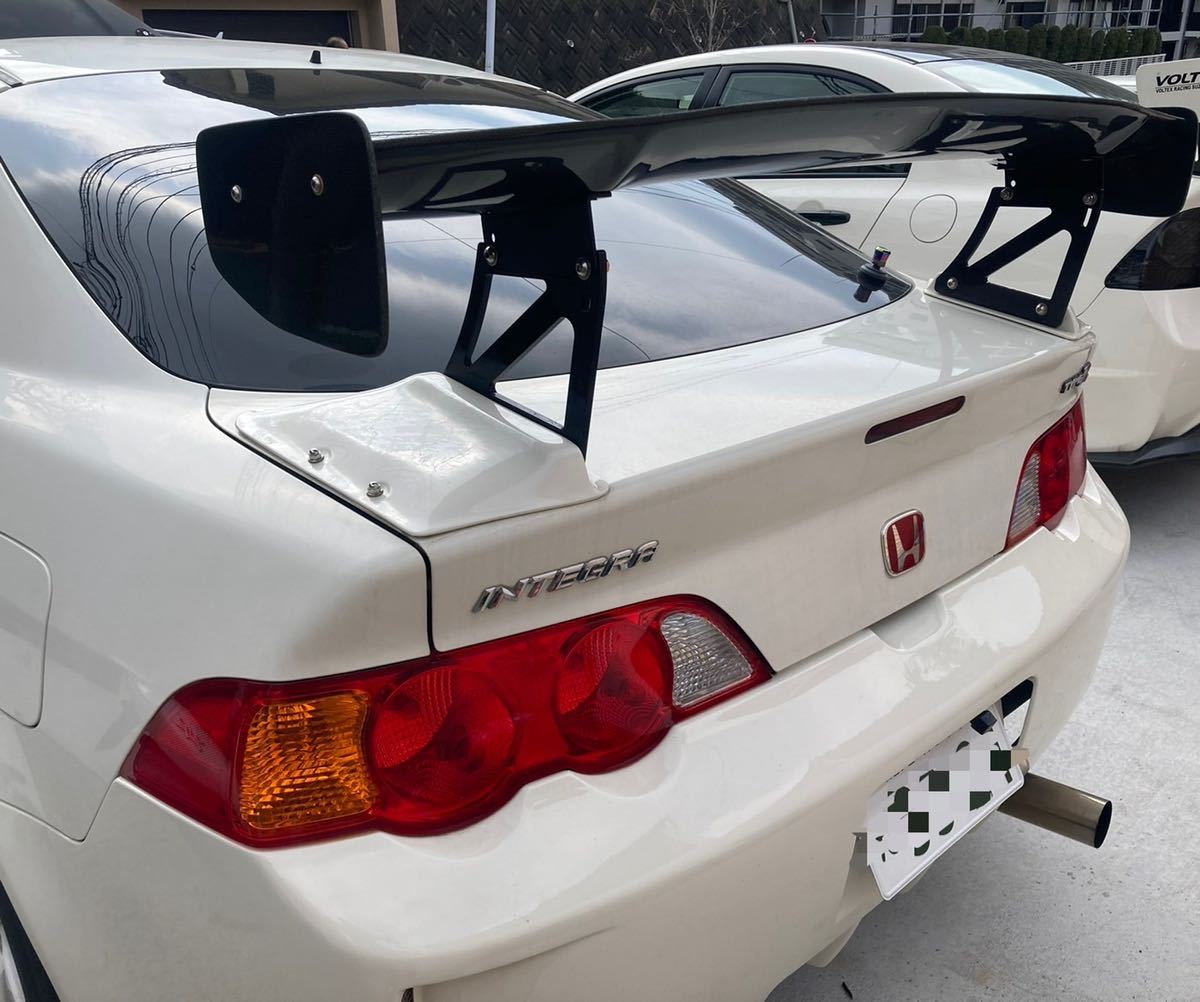 ホンダ インテグラ DC5 FIELDS ツインカム GTウィング カーボンウィング 専用設計 ブラケット付き 純正穴ポン付け NH0レア ...