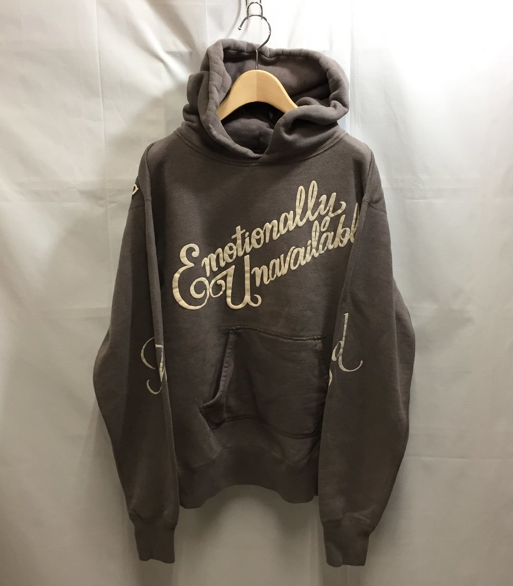 EMOTIONALLY UNAVAILABLE/エモーショナリー パーカー EU-S21-0000-017 サイズ:S グレー 良品 65-0613-E5(Sサイズ)｜売買されたオークション ...