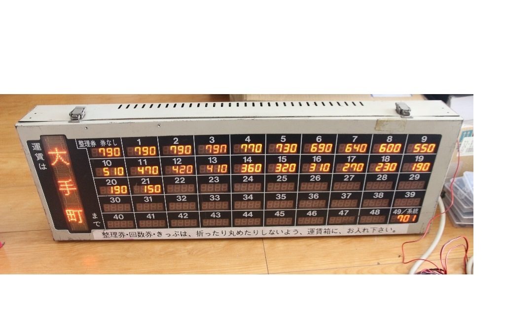 エスライトDFA-9645-5078V 整理券 停名 運賃表示器(廃品、放出品)｜売買されたオークション情報、yahooの商品情報をアーカイブ ...