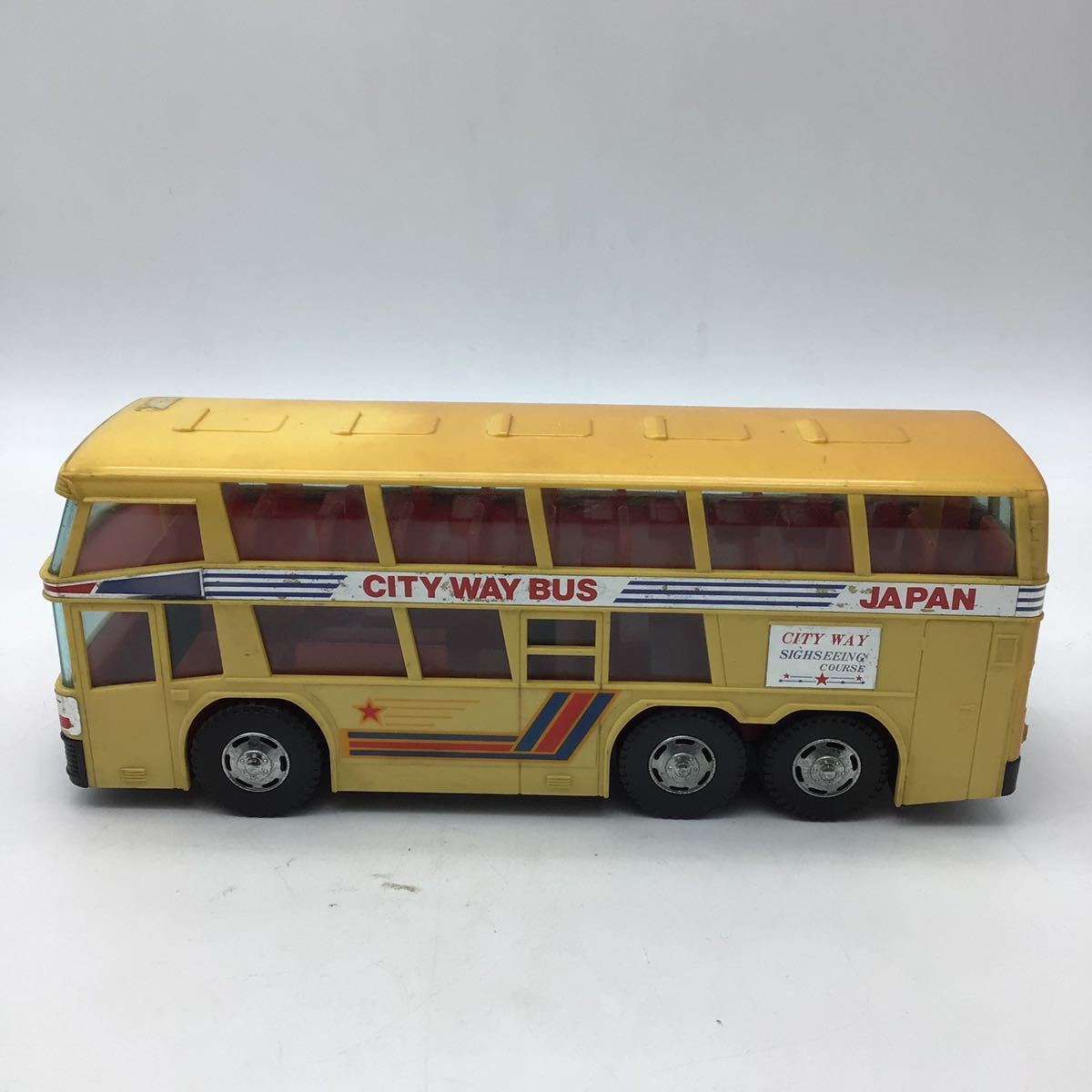 二階建てバス 玩具 大阪ナンバー 日本製 メーカー不明 NEOPLAN JAPAN CITY WAY BUS 現状品 置物 レトロ(商用車 ...