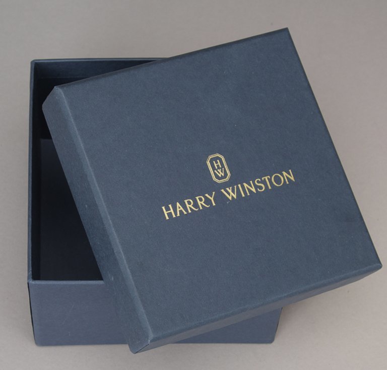 ハリーウィンストン HARRY WINSTON 空箱 純正 ボックス ケース ネイビー 空き箱 付属品 HW 化粧箱 収納ケース アクセサリー ...