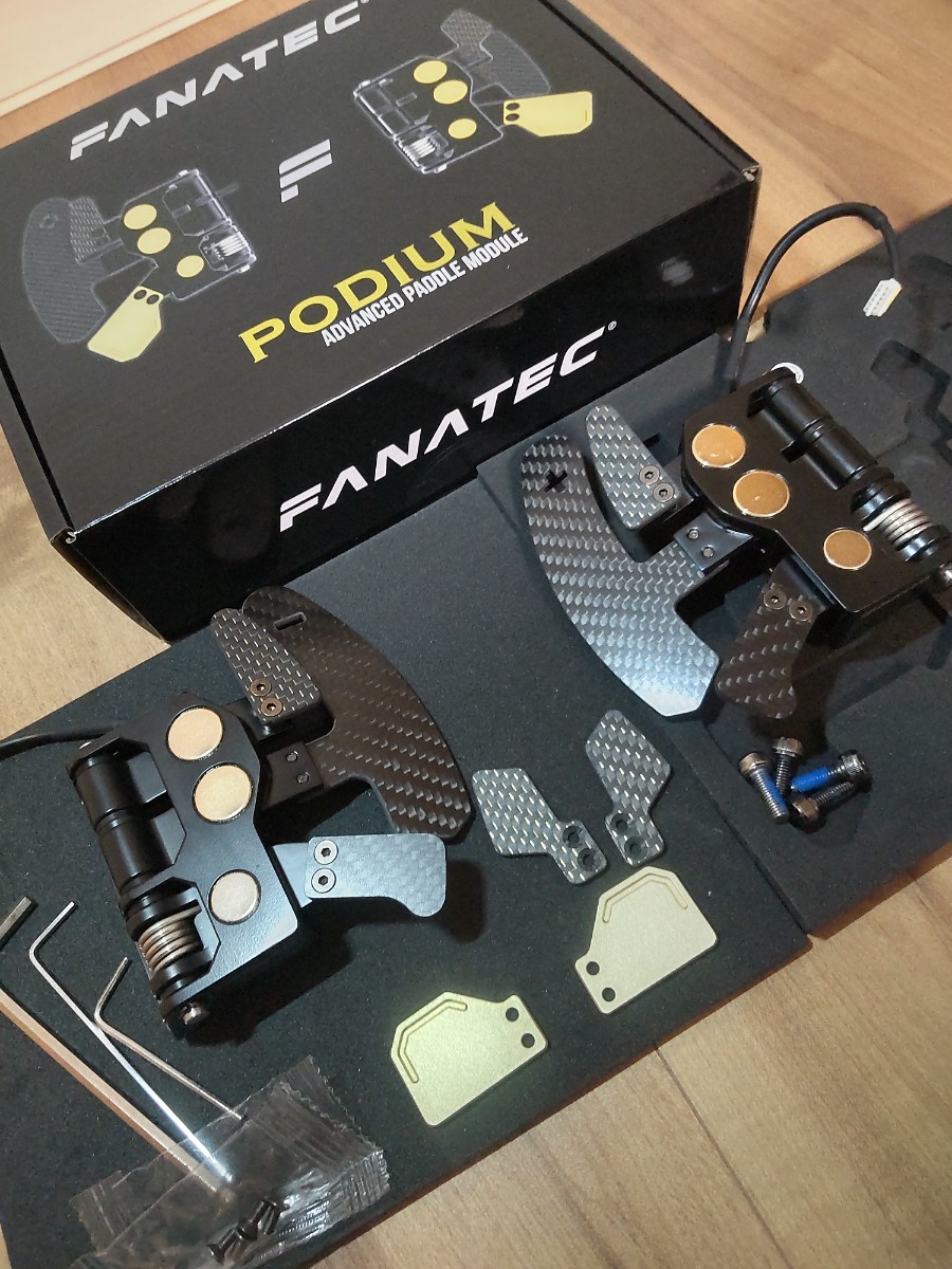 ほぼ MOD付属 Fanatec podium advanced paddle module パドルシフター 磁気パドル ハンコン ...