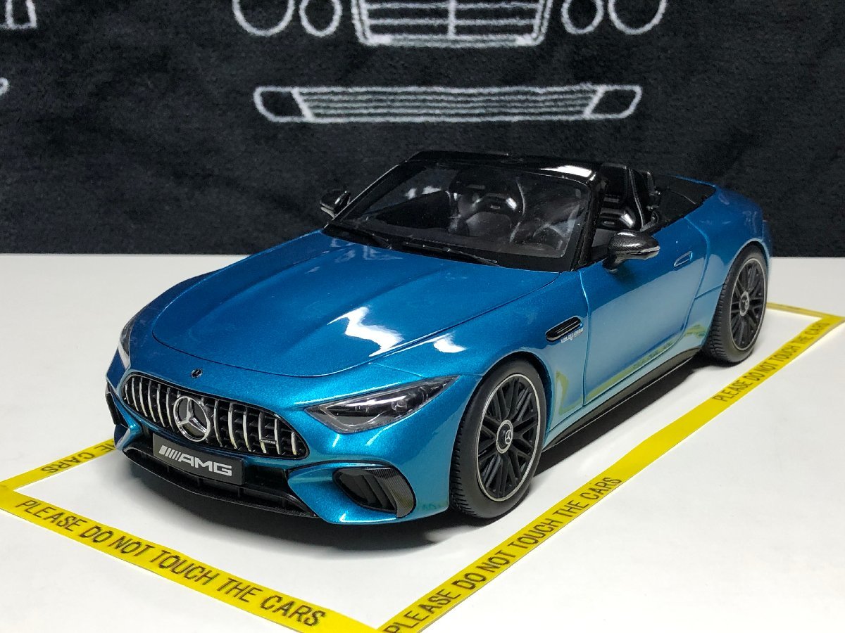 iScale 1/18 Mercedes Benz SL63 AMG R232 4MATIC+ 2022 hyper blue メルセデス ...