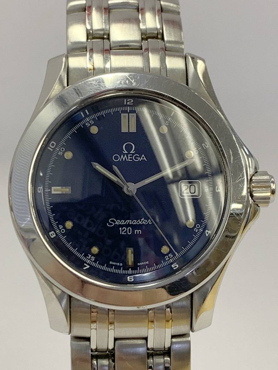 K491-O15-1151 電池交換済み OMEGA オメガ Seamaster シーマスター 196.1501 Cal.1438 デイト ...