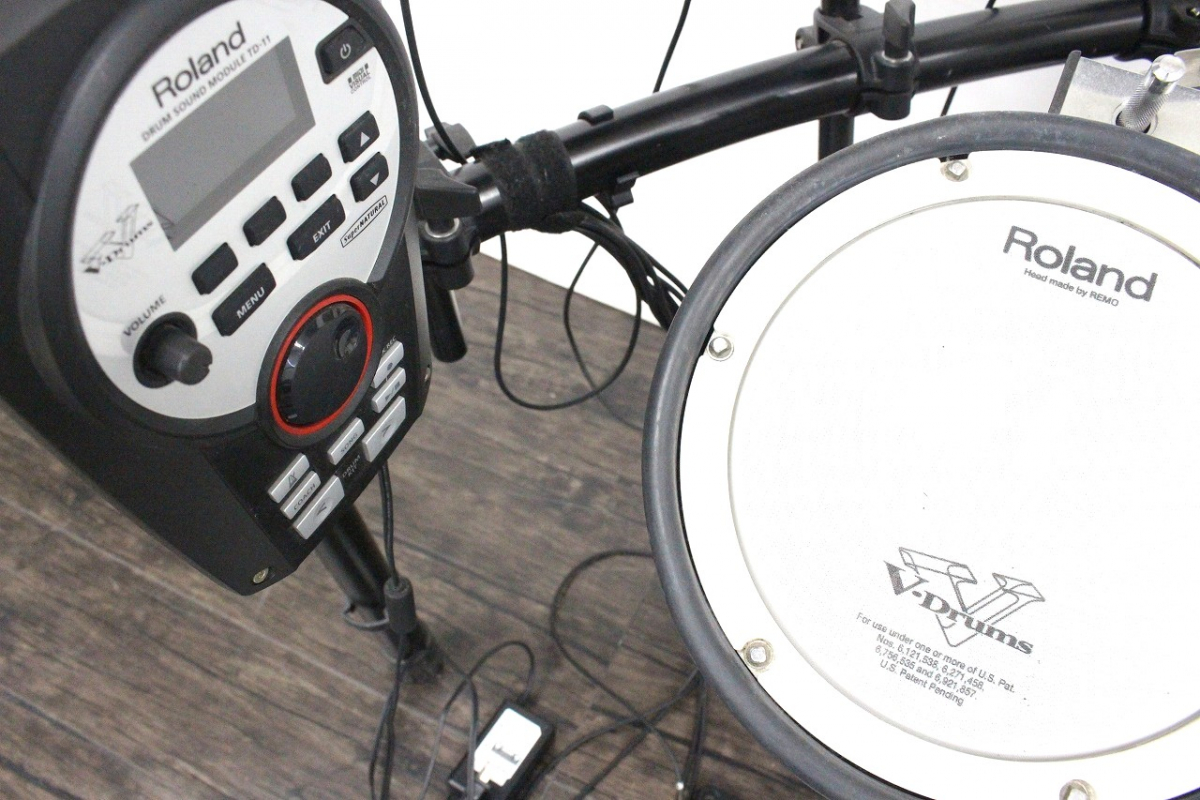 【行董】 Roland ローランド 電子ドラム TD-11K セット V-Drums 楽器 サウンド ※直接引き取り限定 ...