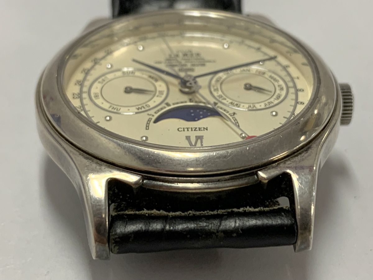 M449-B112-5 CITIZEN シチズン クラブ ラメール 6350-G31093 10th No.0985 ムーンフェイズ メンズ ...