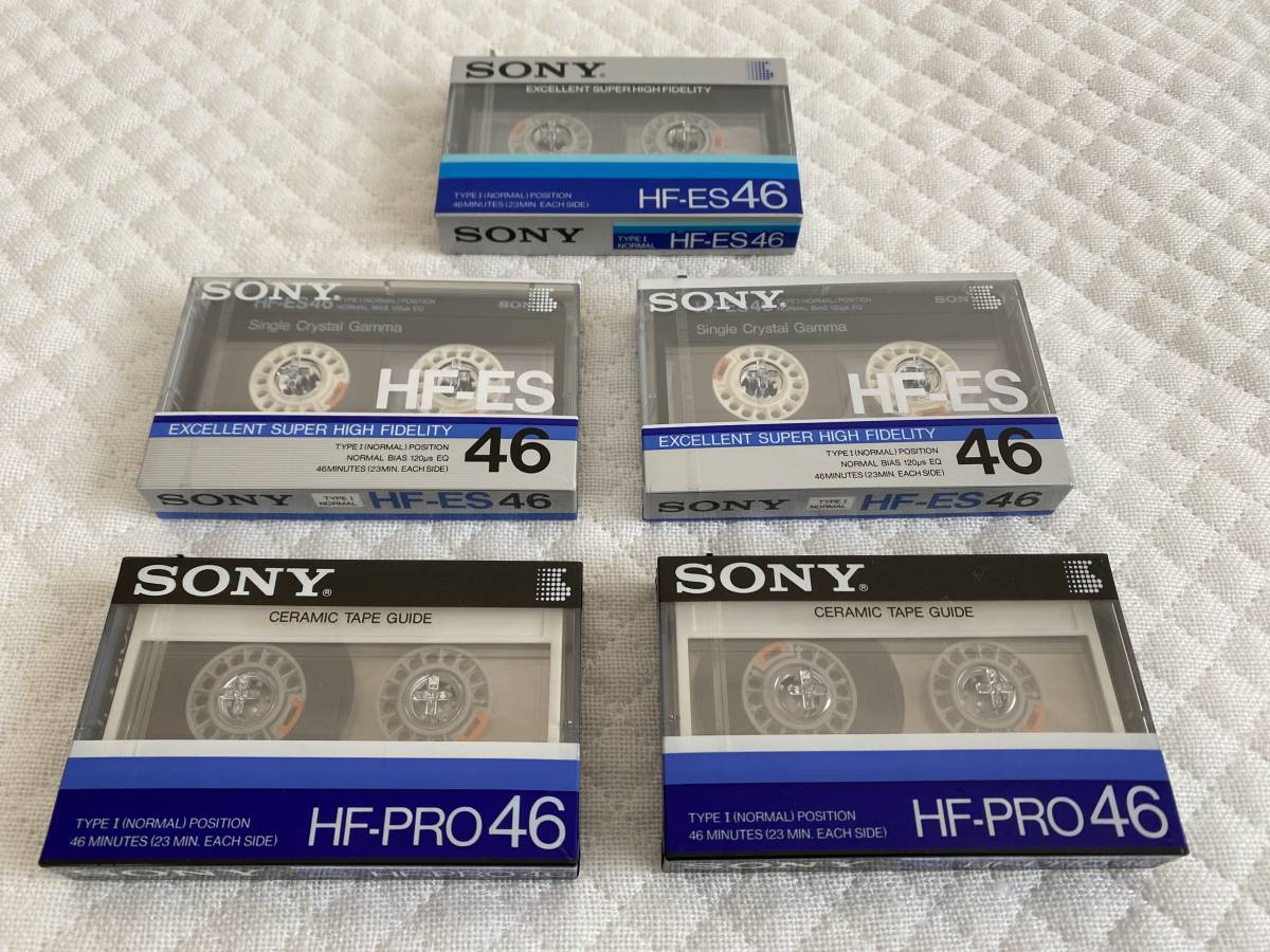 当時物 SONY ソニー HF-PRO HF-ES カセットテープ Type-Ⅰ NORMAL 46分 全5本(記録媒体)｜売買された ...
