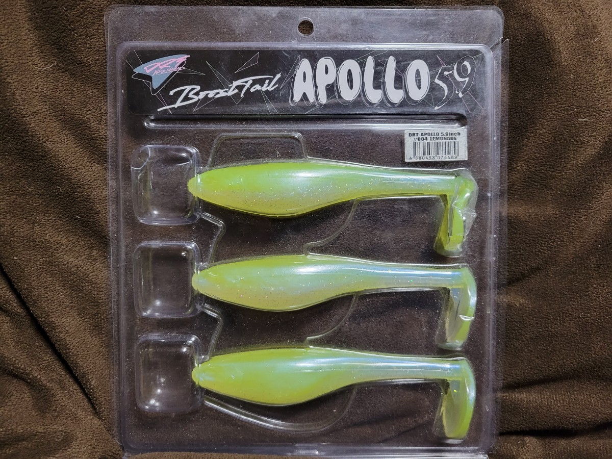 DRT APOLLO 5.9” アポロ 5.9inch #004 LEMONADE 開封済 品 Weight 約30g スイムベイト ...