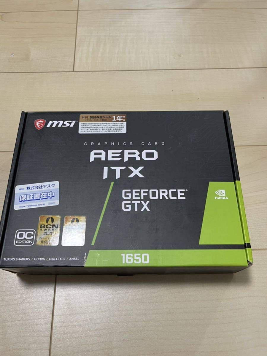 GeForce GTX 1650D6 AERO ITX J OC MSI グラフィックボード ♯101(PCI Express)｜売買された ...