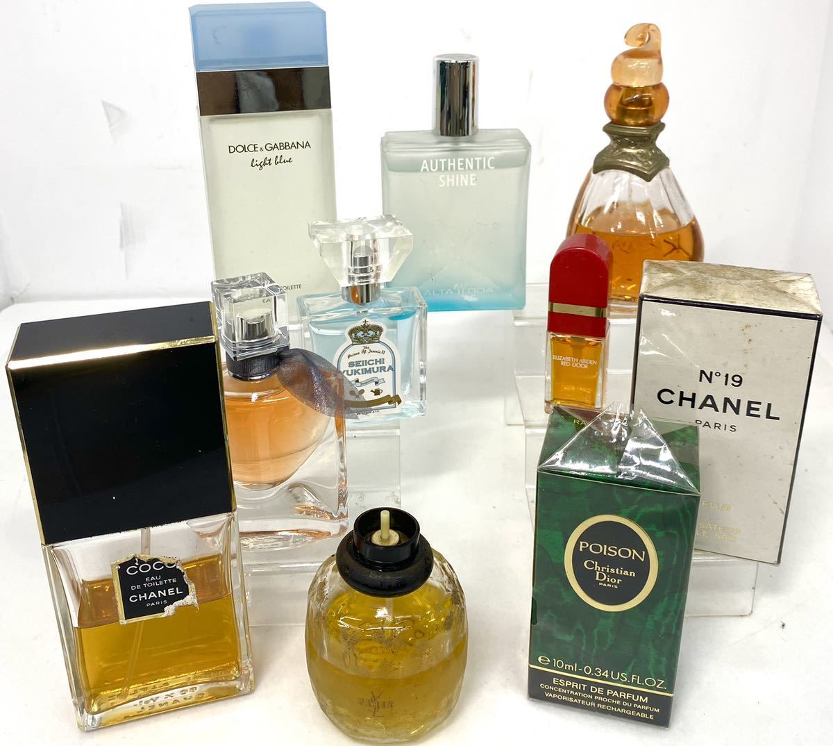 香水 10点 まとめ COCOCHANEL N°19 ChristianDior POISON YSL DOLCE&GABBANA ...