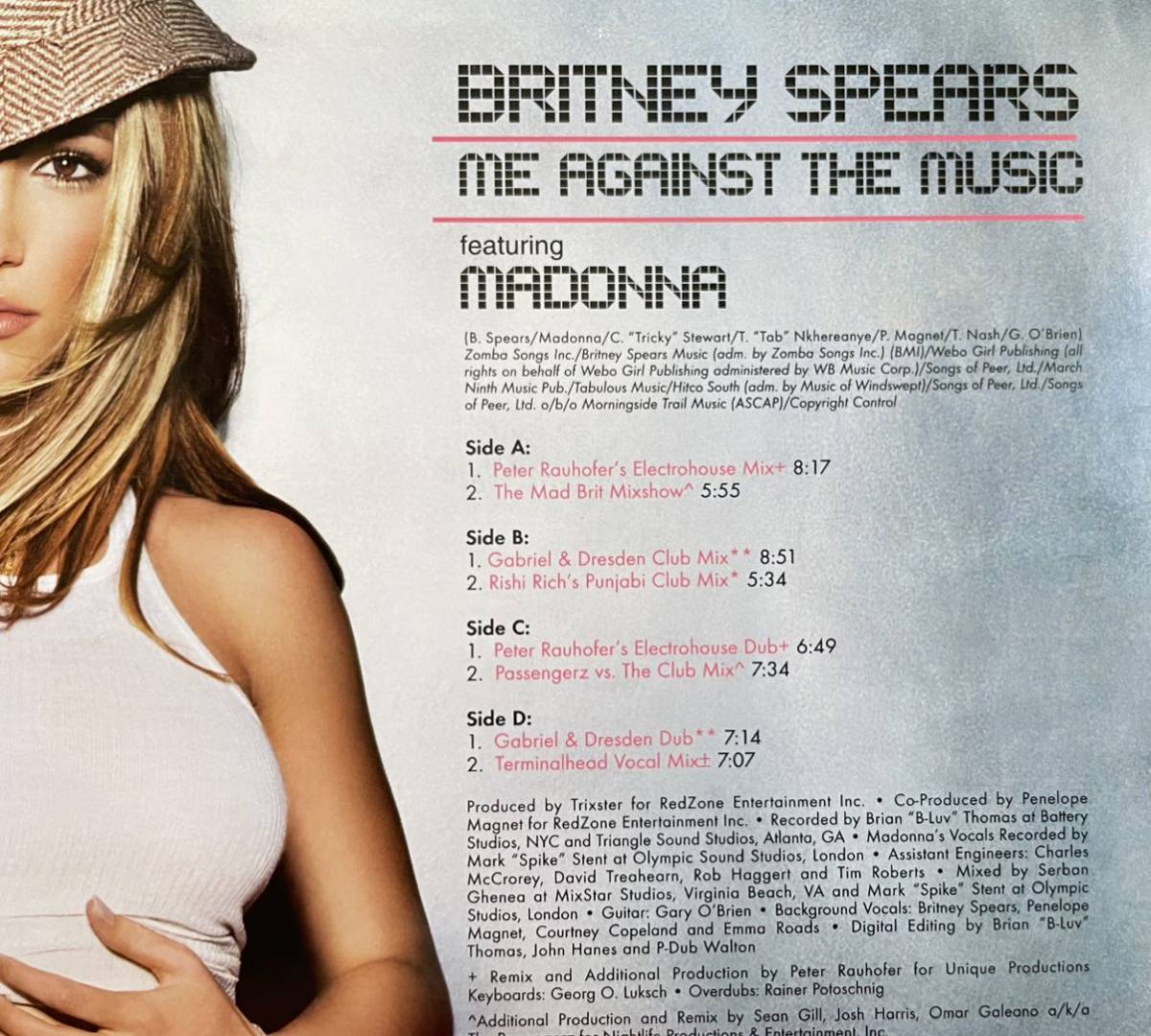 BRITNEY SPEARSとマドンナ 曲 Me Against the Music 2枚組12inch盤その他にもプロモーション盤 レア盤 ...