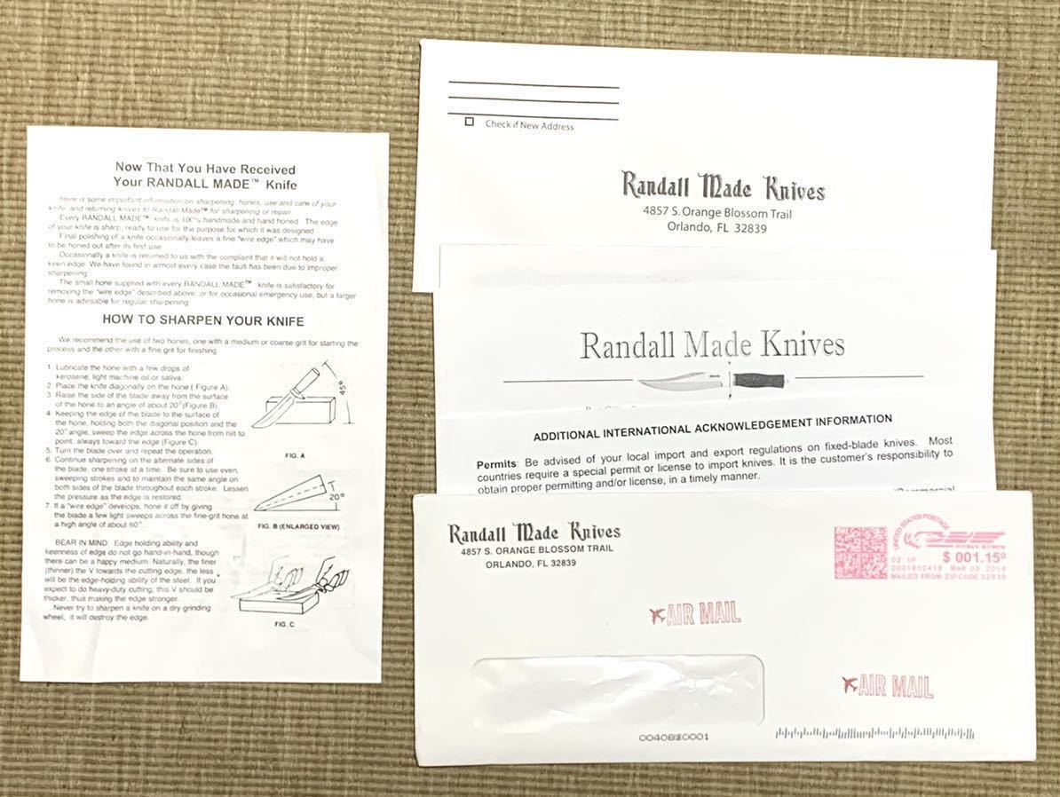 Randall Made Knives M1-5 ランドール ナイフ M1 5インチ カスタムモデル(ハンティングナイフ、狩猟刀)｜売買された ...