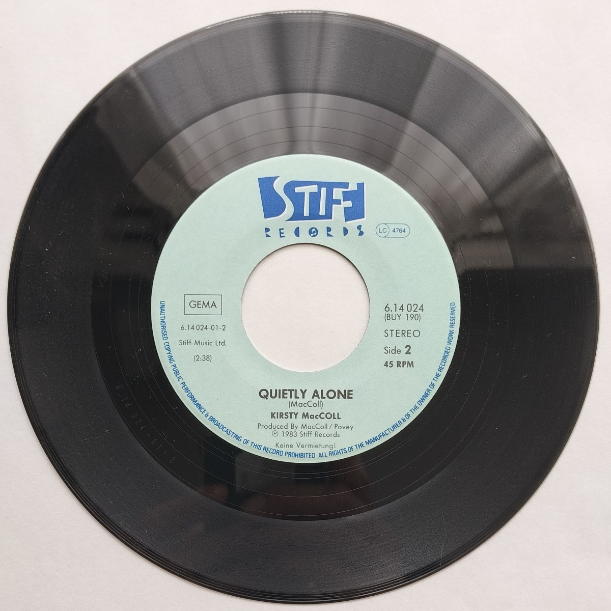 Kirsty MacColl-Terry Orig 7 GER/1983 Punk/Powerpop/New Wave/Pub Rock/Guiter Pop/Tracey Ullman ...