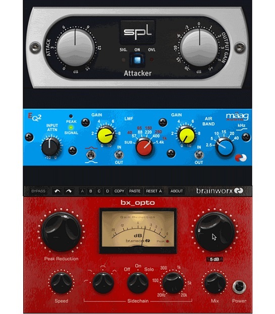 正規品 Plugin Alliance Brainworx bx_opto SPL Attacker Plus Maag Audio EQ2 bx_rockrack v3 プラグイン4種 ...