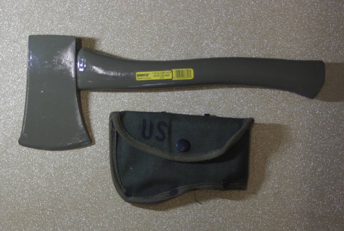 米軍官給品 BARCO 1 1/4 LB.LIGHT DUTY SCOUT AXE-99OD アックス アウトドア 手斧. 米国製.(その他 ...