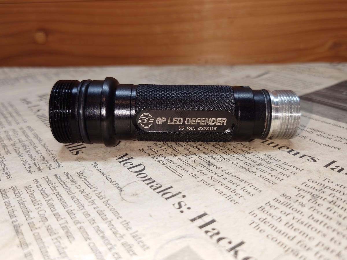 SUREFIRE 6PDL 6P LED DEFENDER刻印 2セル6V純正ボディ BK 旧ロゴ シュアファイア(シュアファイヤー)｜売買さ ...