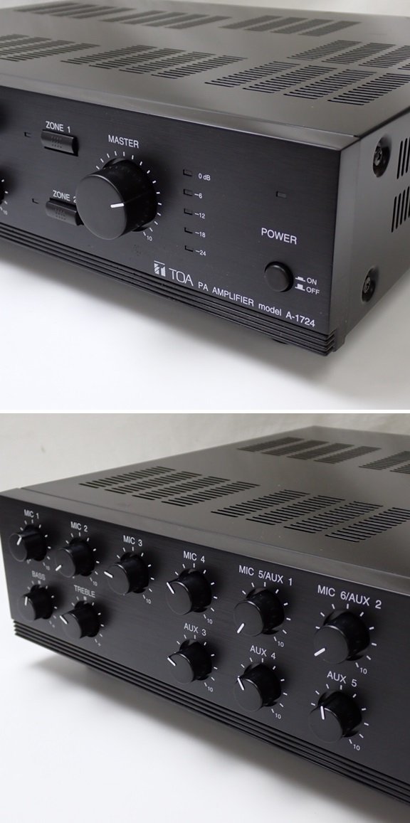 TOA PAアンプ A-1724/ /取説 外箱付き/機材/パワーアンプ&1783200034(パワーアンプ)｜売買されたオークション情報 ...