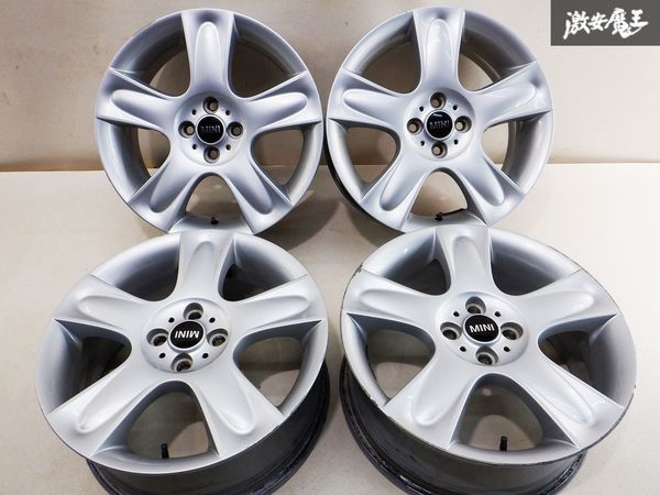 MINI ミニ純正 5スターブレット R91 17インチ 7J +48 ホイール 4本 6763299 R50 R53 R56 クーパー ワン ...