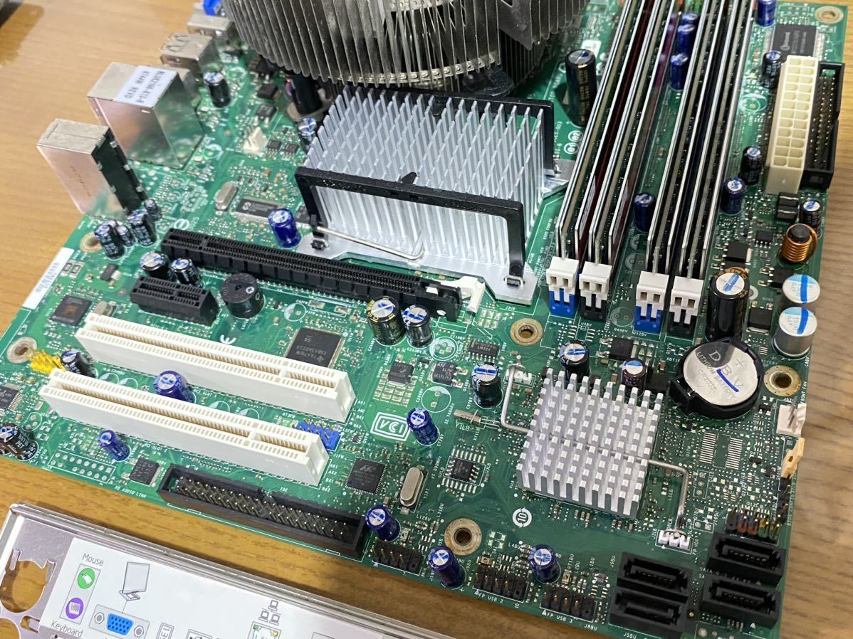 BIOS確認済 Intel DESKTOP BOARD DG33BU LGA775 M-ATXマザーボード Core2 Quad Q9550 QX9650のリテールクーラー DDR2-1066 ...