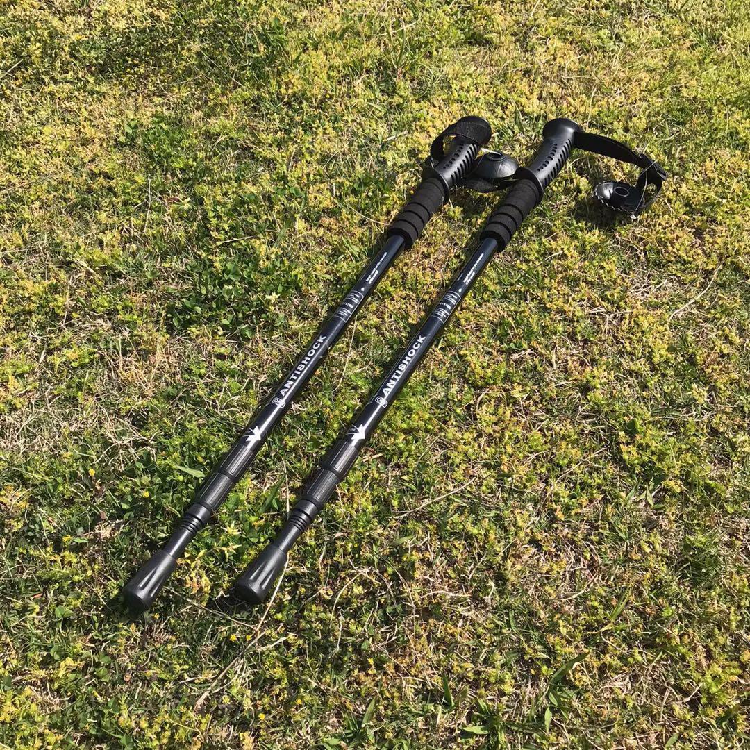 2本セット トレッキングポール 軽量アルミ製 ブラック 284 U821(トレッキングステッキ)｜売買されたオークション情報、yahooの商品情報をアーカイブ公開 - オークファン ...