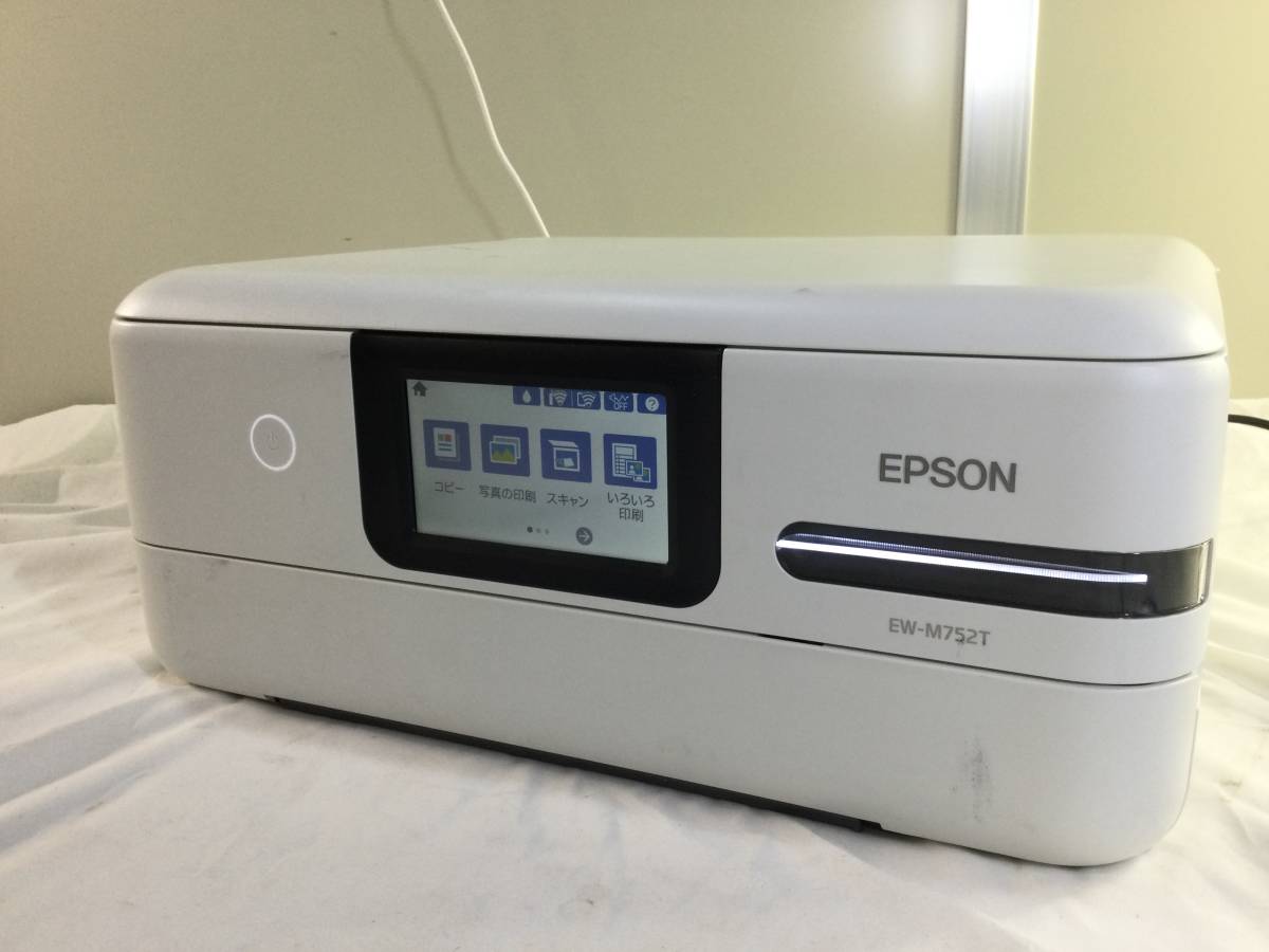 455 ジャンク EW-M752T エプソン EPSON インクジェットプリンター ホワイト 2019年(A4プリンタ)｜売買された ...