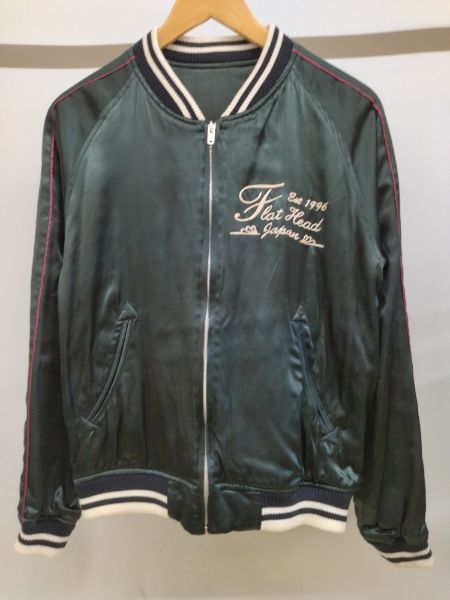 156 FLATHEAD フラットヘッド スカジャン スーベニアジャケット SV-62 リバーシブル 虎 タイガー(ジャケット、上着)｜売買さ ...