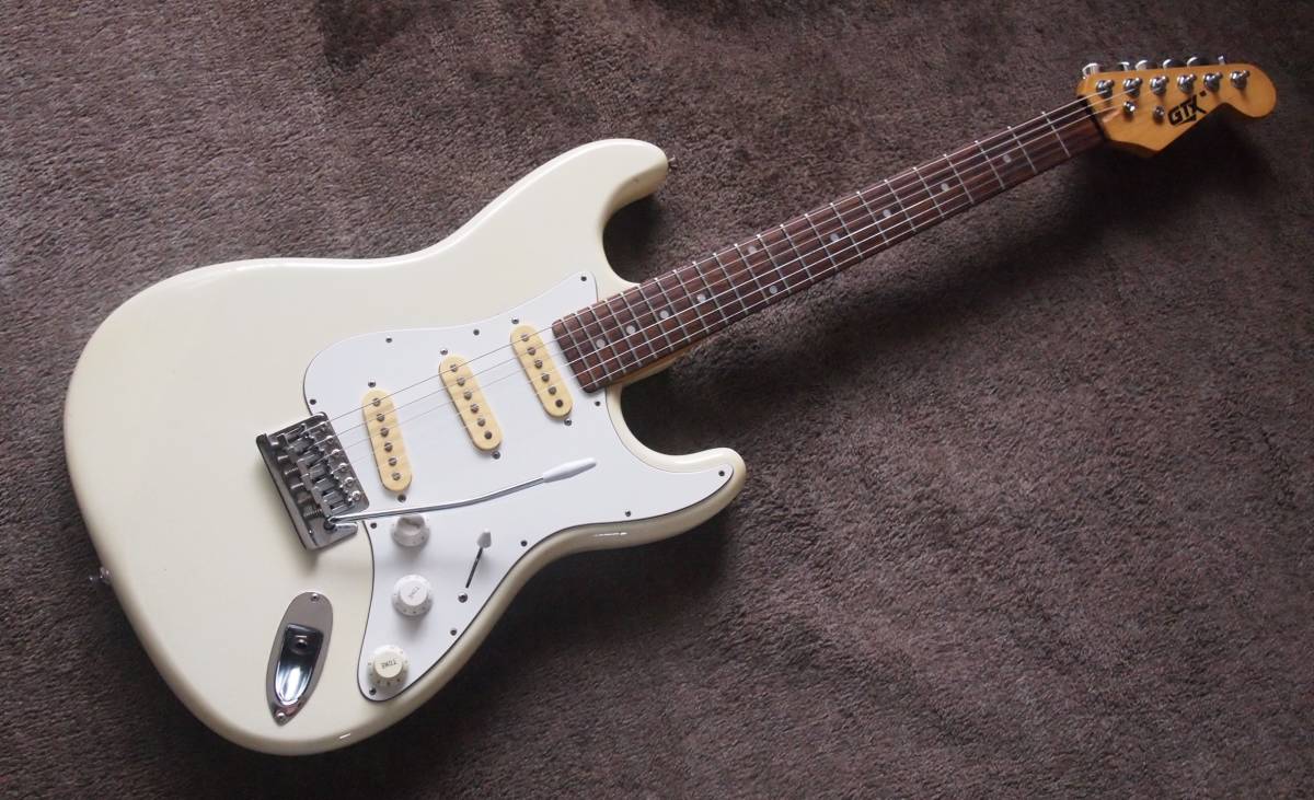 KAMAN PING GTX18 ストラト ホワイト 三角ネック虎目有り(本体)｜売買されたオークション情報、yahooの商品情報をアーカイブ ...