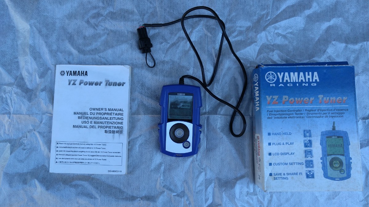 YAMAHA POWER TUNER 完動品 ヤマハ パワーチューナー 燃調 噴射量 点火時期 タイミング パワーアップ YZ CR KX ...