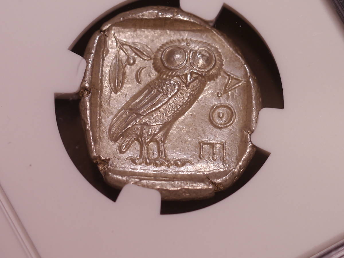 特別入札販売 古代ギリシャ アッティカ アテネ テトラドラクマ銀貨 BC440~404 超レア NGC MS Strike5/5 Surface5/5(ヨーロッパ)｜売買されたオークション情報 ...