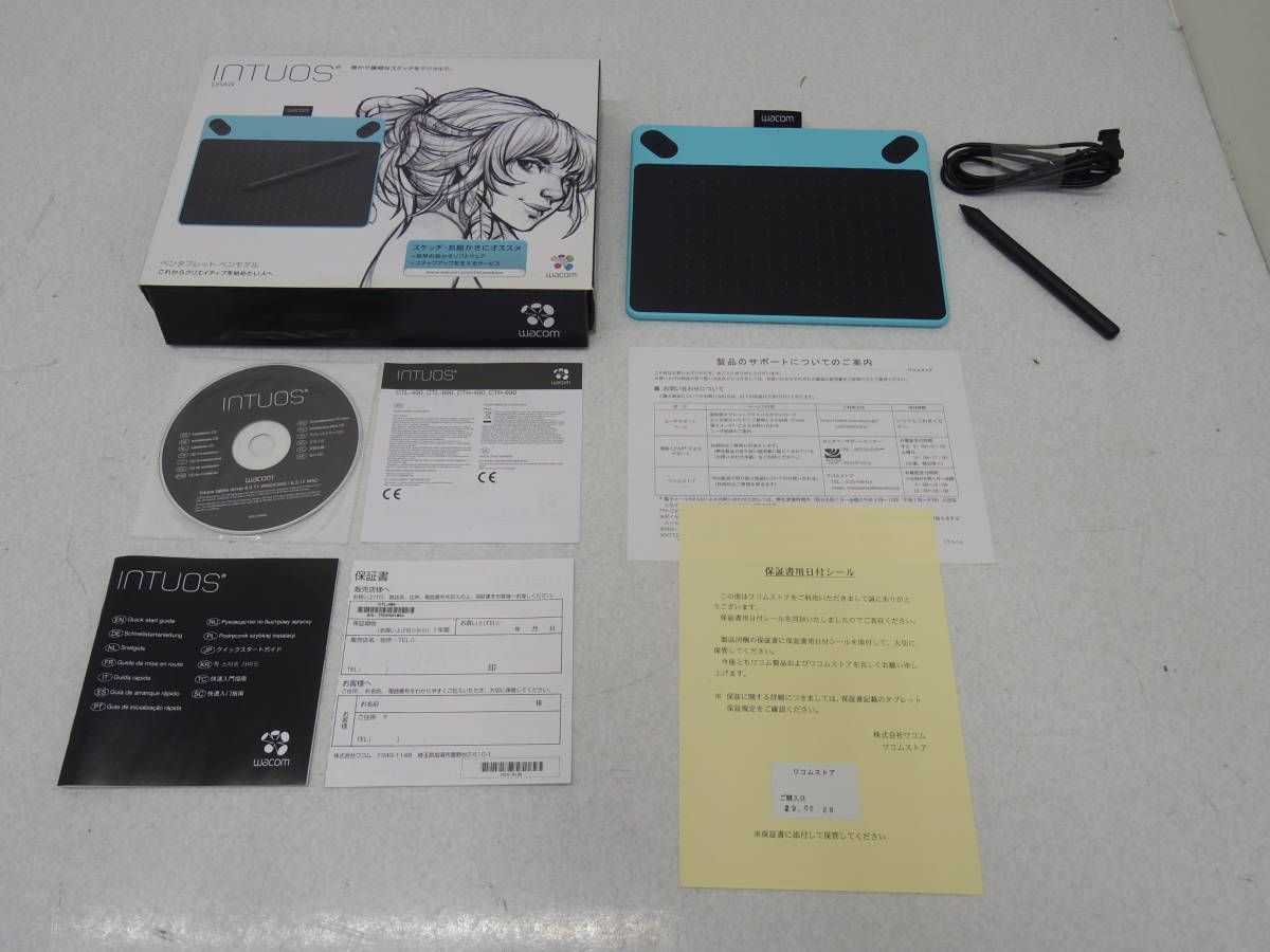 0986234C wacom ワコム Intuos DRAW CTL-490 ミントブルー ペンタブレット(タブレット)｜売買された ...