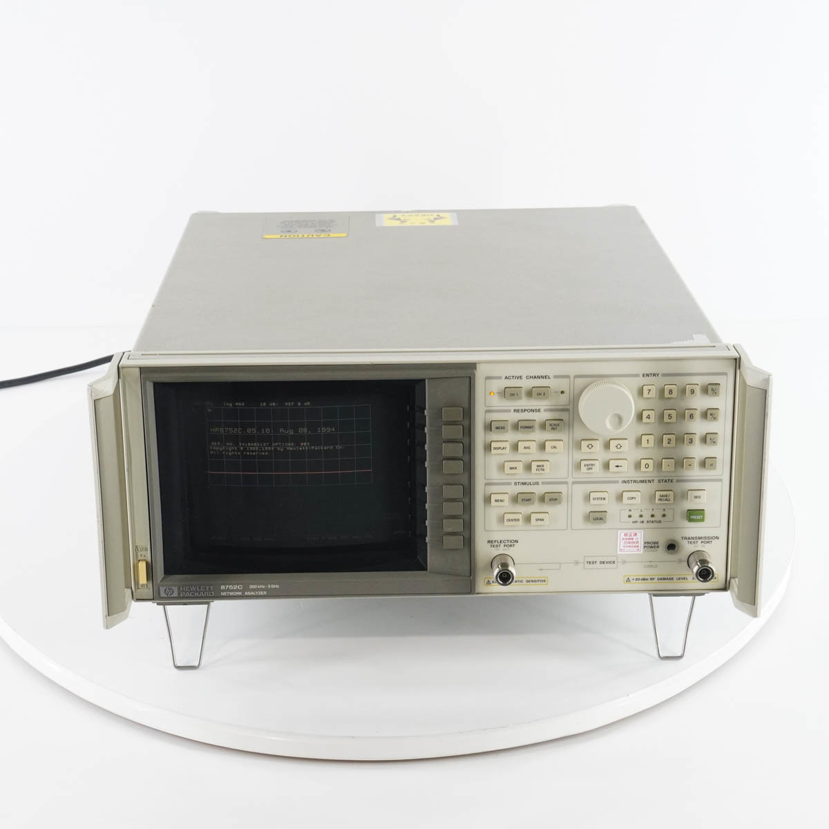 DW 8日保証 09/2022CAL 8752C hp NETWORK ANALYZER OPT 003 300kHz-3GHz ...