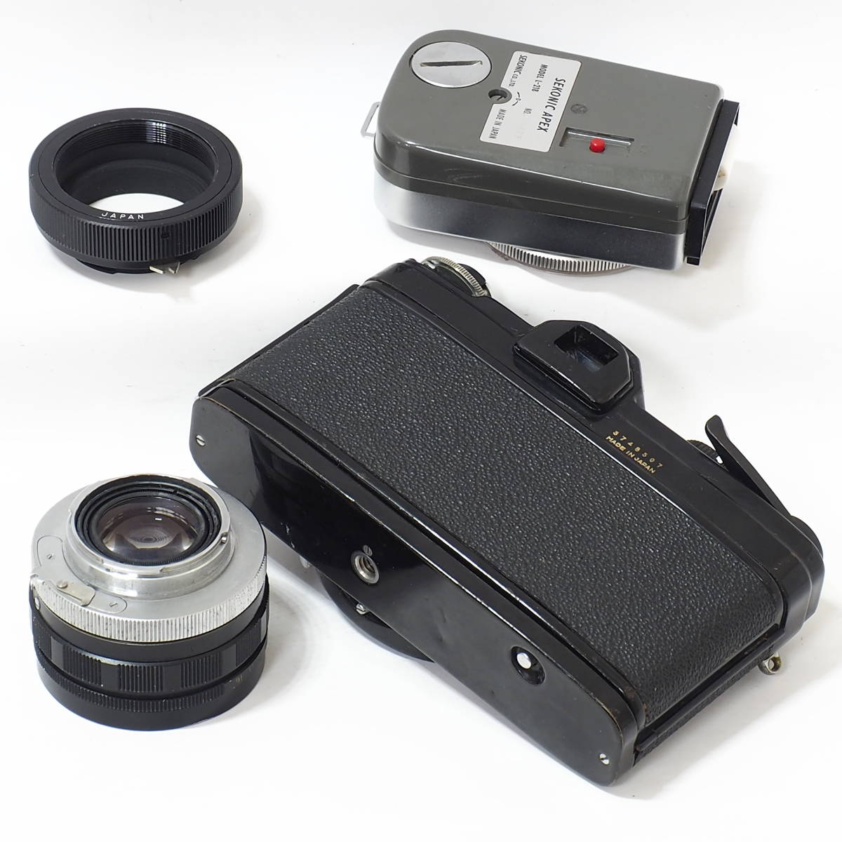 KONICA FP BLACK AUTOREX P FTA BLACK FC-1 HEXANON AR 40mm F1.8 135mm F2 ...