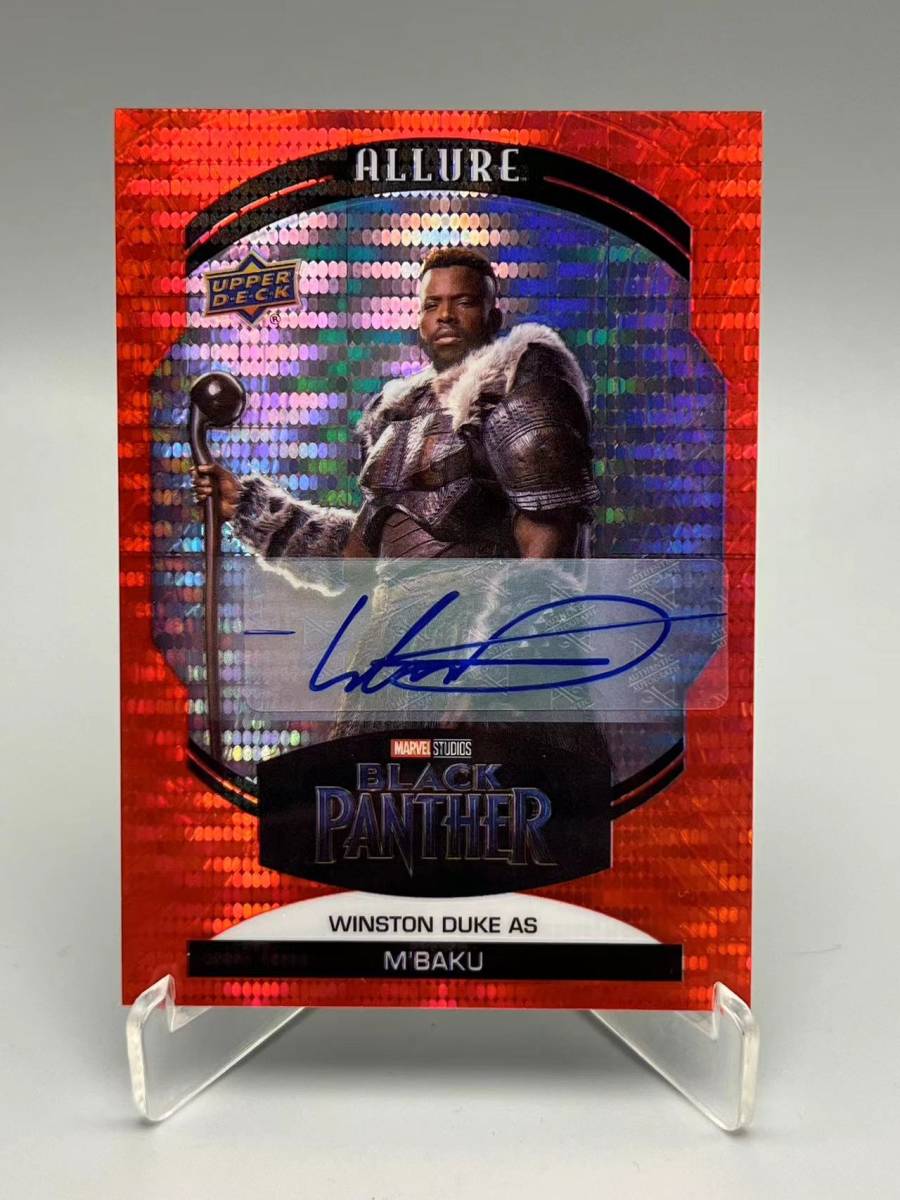 マーベル 2022 Upper Deck Marvel Studios WINSTON DUKE As M'BAKU 直筆サインカード ...