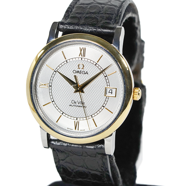 腕時計 OMEGA オメガ De Ville デビル PRESTIGE プレステージ 166.1108 cal.1108 自動巻 SS/YG ...